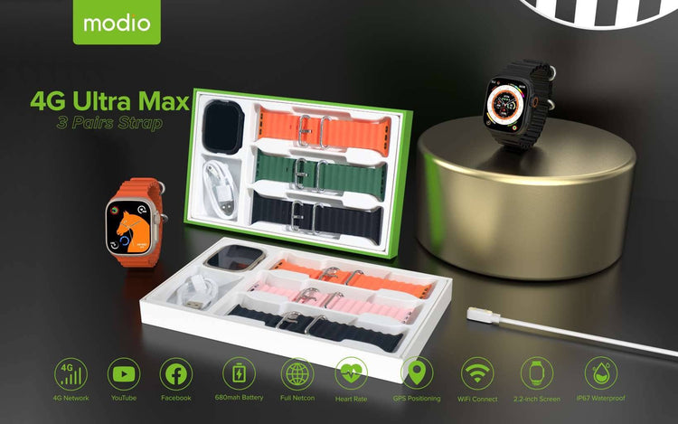 Modio 4G Ultra Sim Max Android Smart Watch Price In Sri Lanka – Mr.Watch